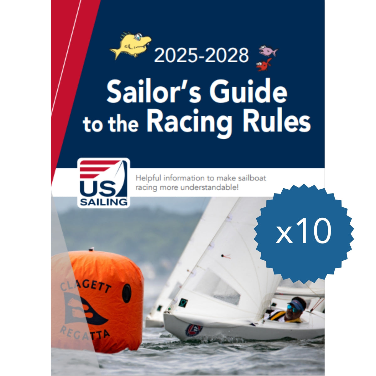 Bundle: 10 Copies of the Sailor's Guide to the Racing Rules 2025-2028 ...